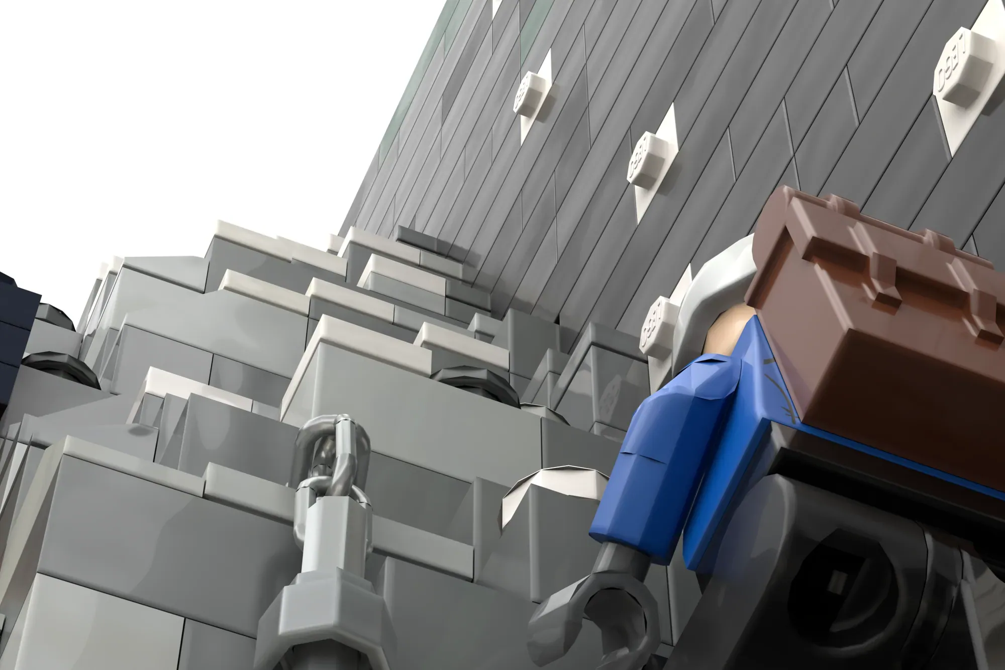 Mountain House Under the Northern Lights Diorama | LEGO® Ideas