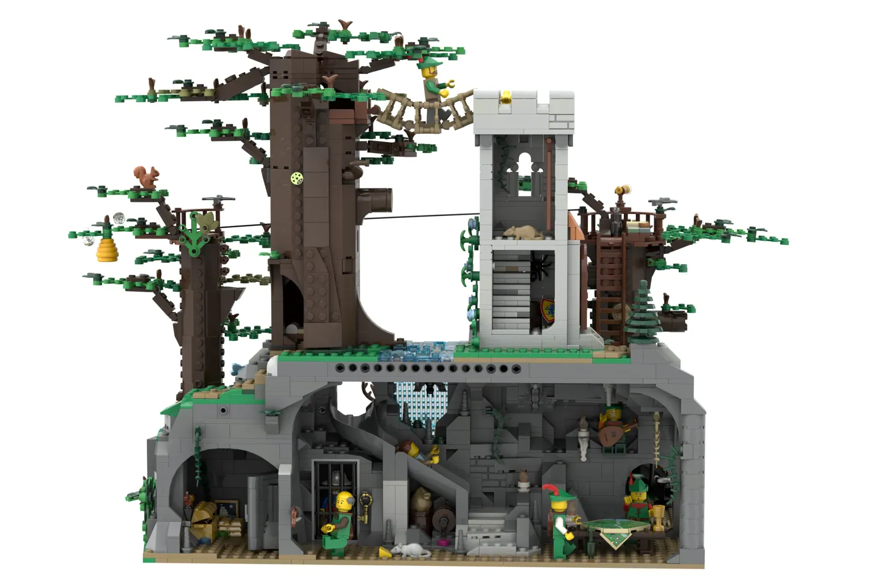 Forestmen Waterfall Hideout | LEGO® Ideas