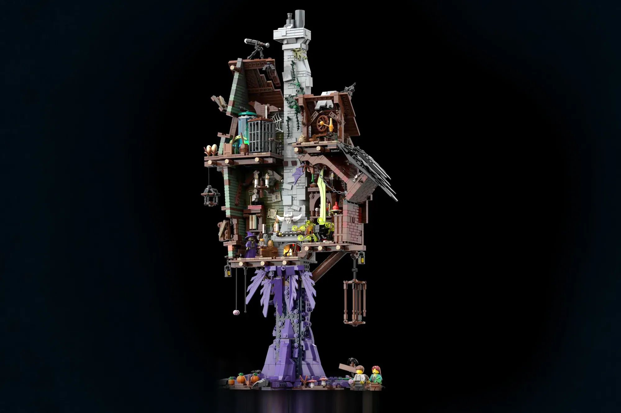 Baba Yaga`s Chicken Legged Hut With Hansel and Gretel | LEGO® Ideas