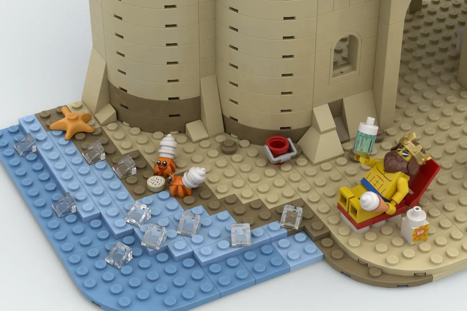 Sandcastle Adventures by the Beach | LEGO® Ideas