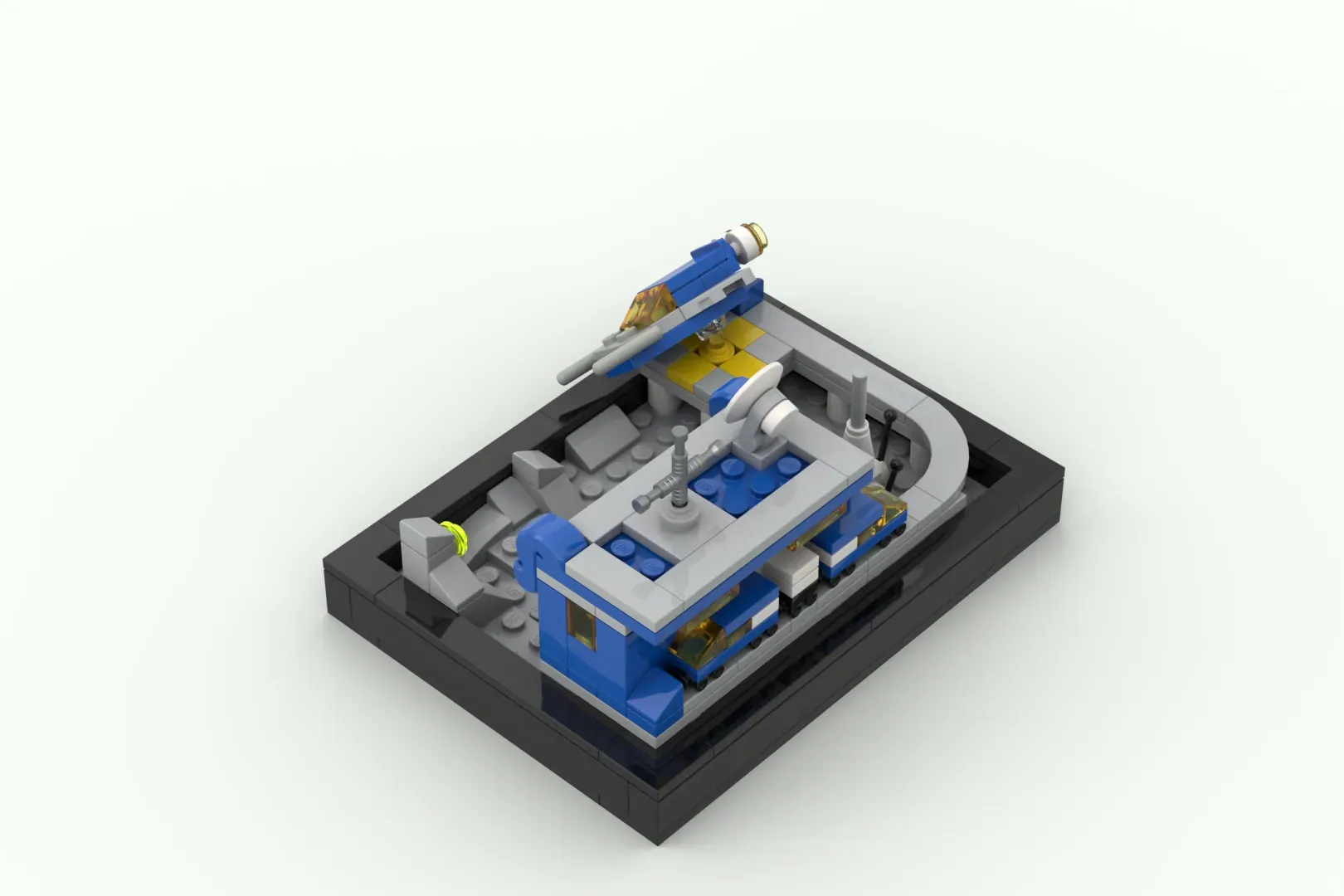Retro Space Base With Monorail | LEGO® Ideas