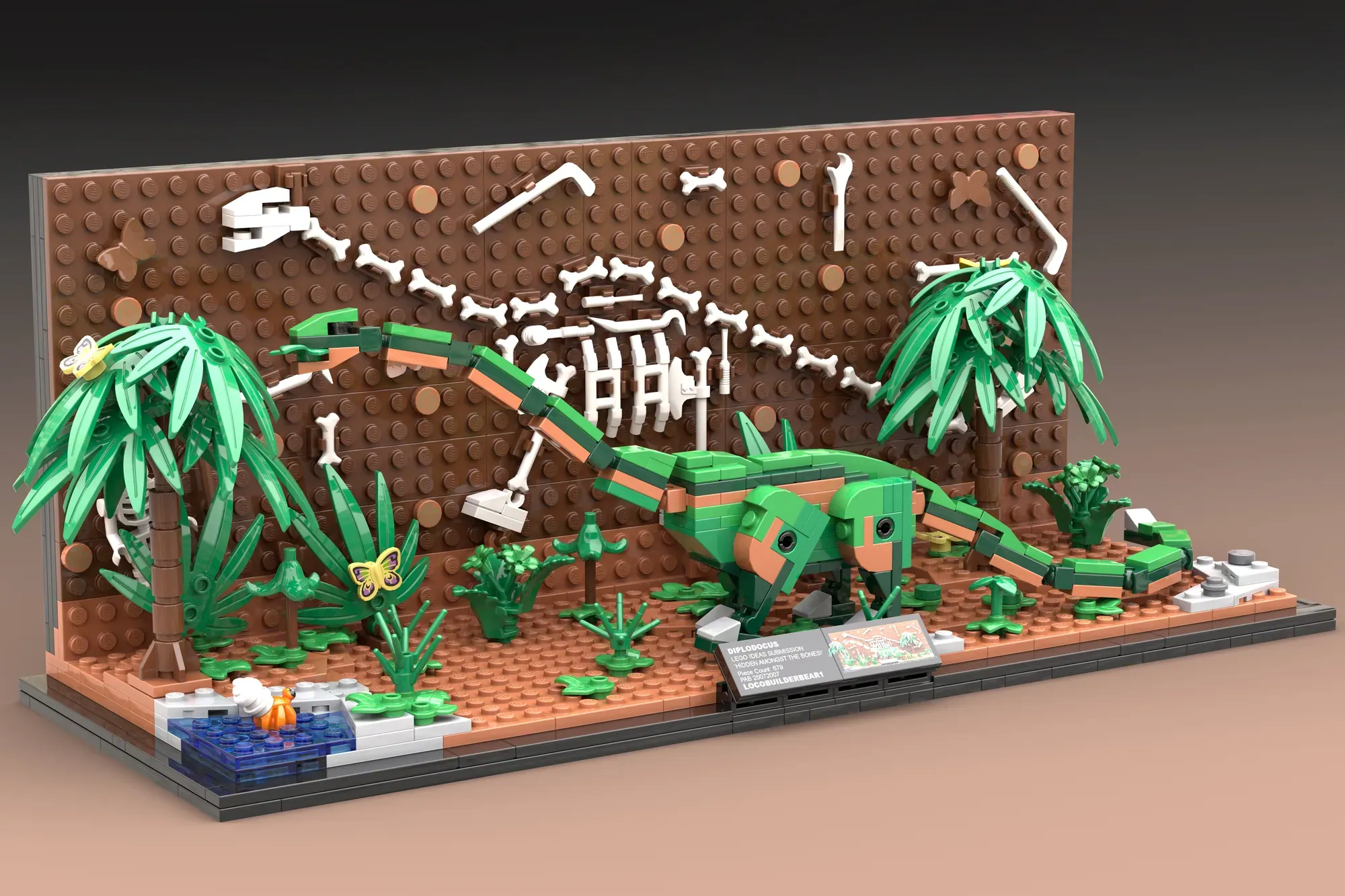 Diplodocus Diorama - ‘Hidden Amongst the Bones’ | LEGO® Ideas