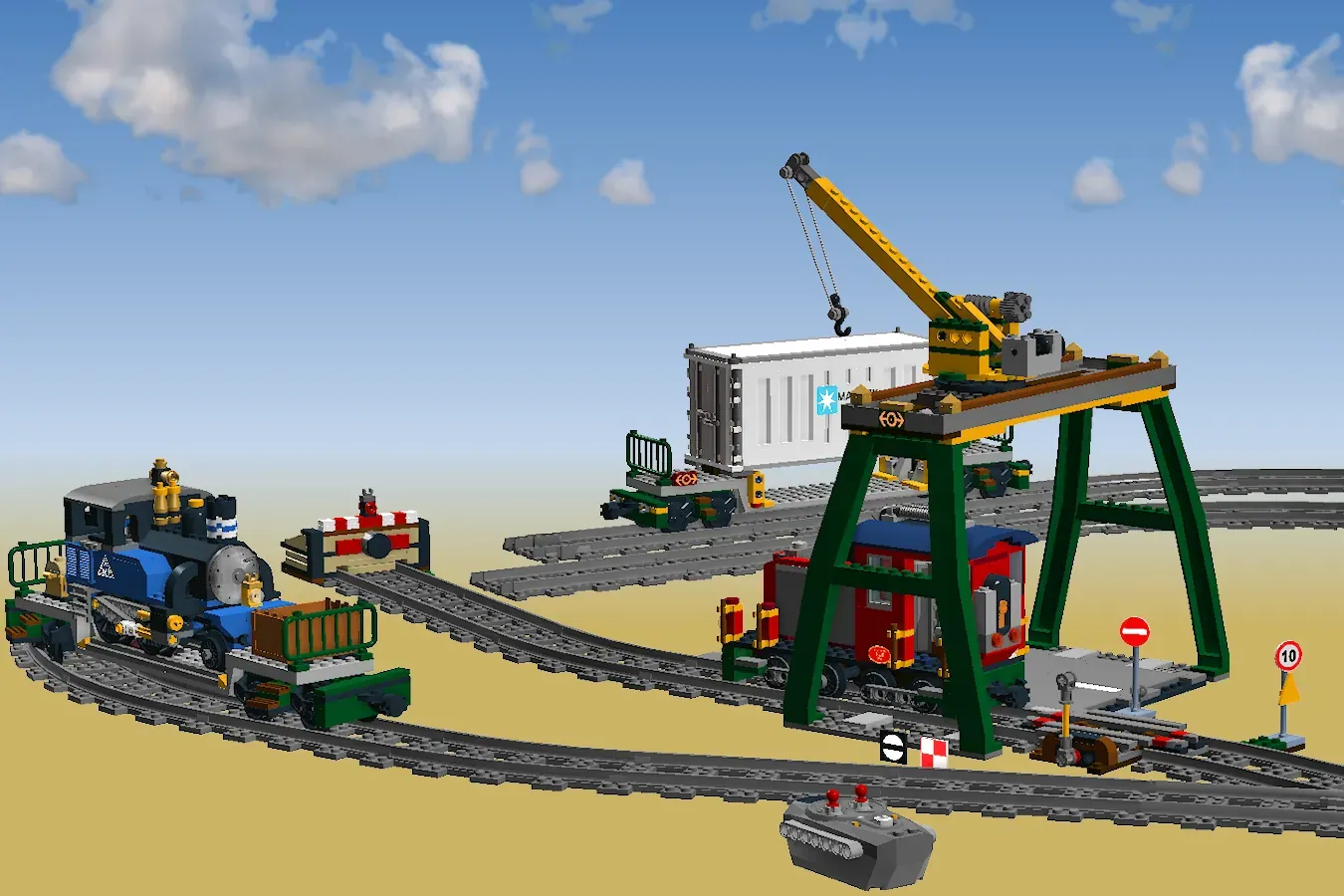 Steam Locomotive Transport With Power Function [LDD] | LEGO® Ideas
