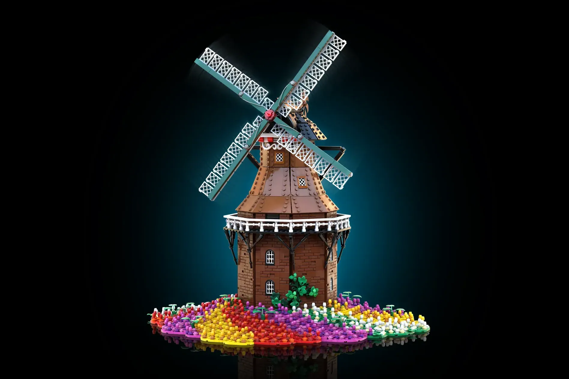 Tulip Field Windmill | LEGO® Ideas