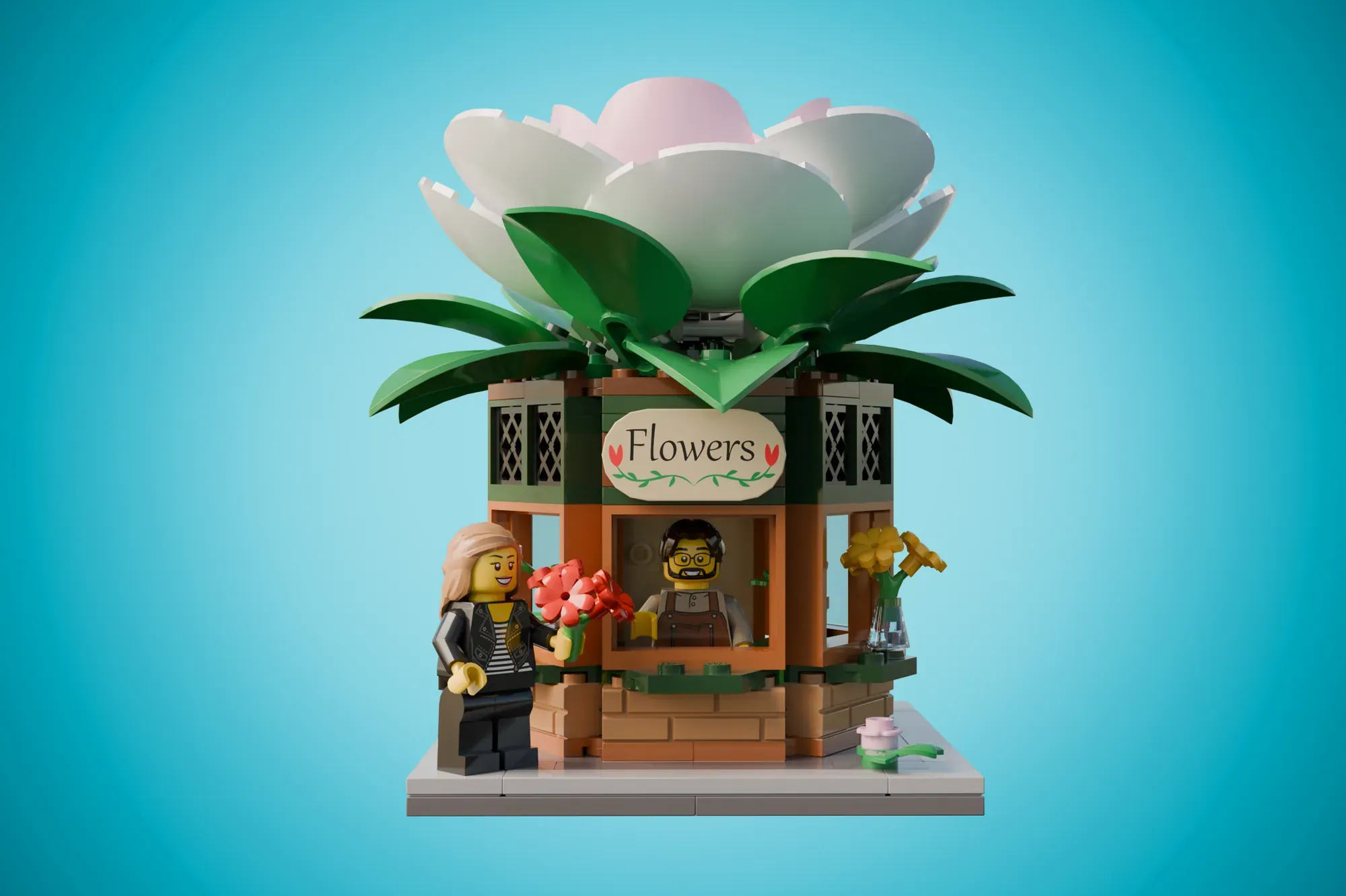 Flower Kiosk | LEGO® Ideas