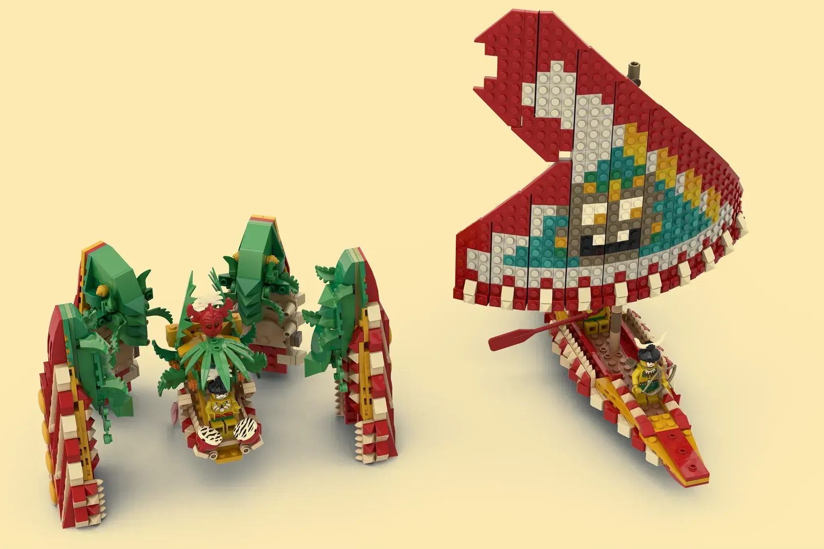 The Spirit of Kahuka, Royal Lego Islanders Catamaran. | LEGO® Ideas