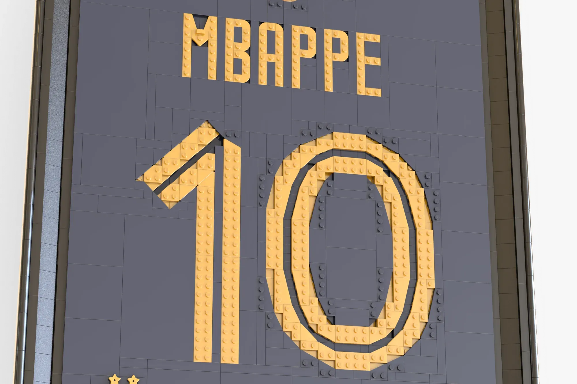 Kylian Mbappé No. 10 Jersey in Frame | LEGO® Ideas
