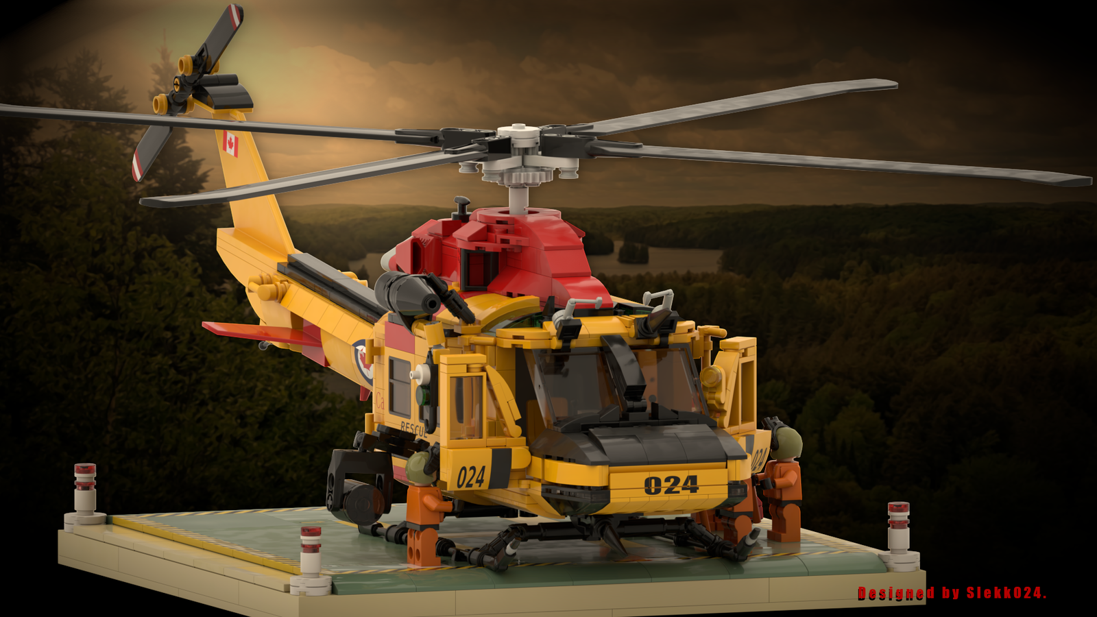 LEGO IDEAS - Bell CH-146 Griffon Canadian Search And Rescue Edition.