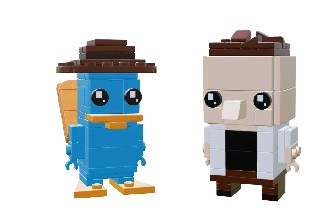 Perry The Platypus & Dr Doofenshmirtz BrickHeadz | LEGO® Ideas