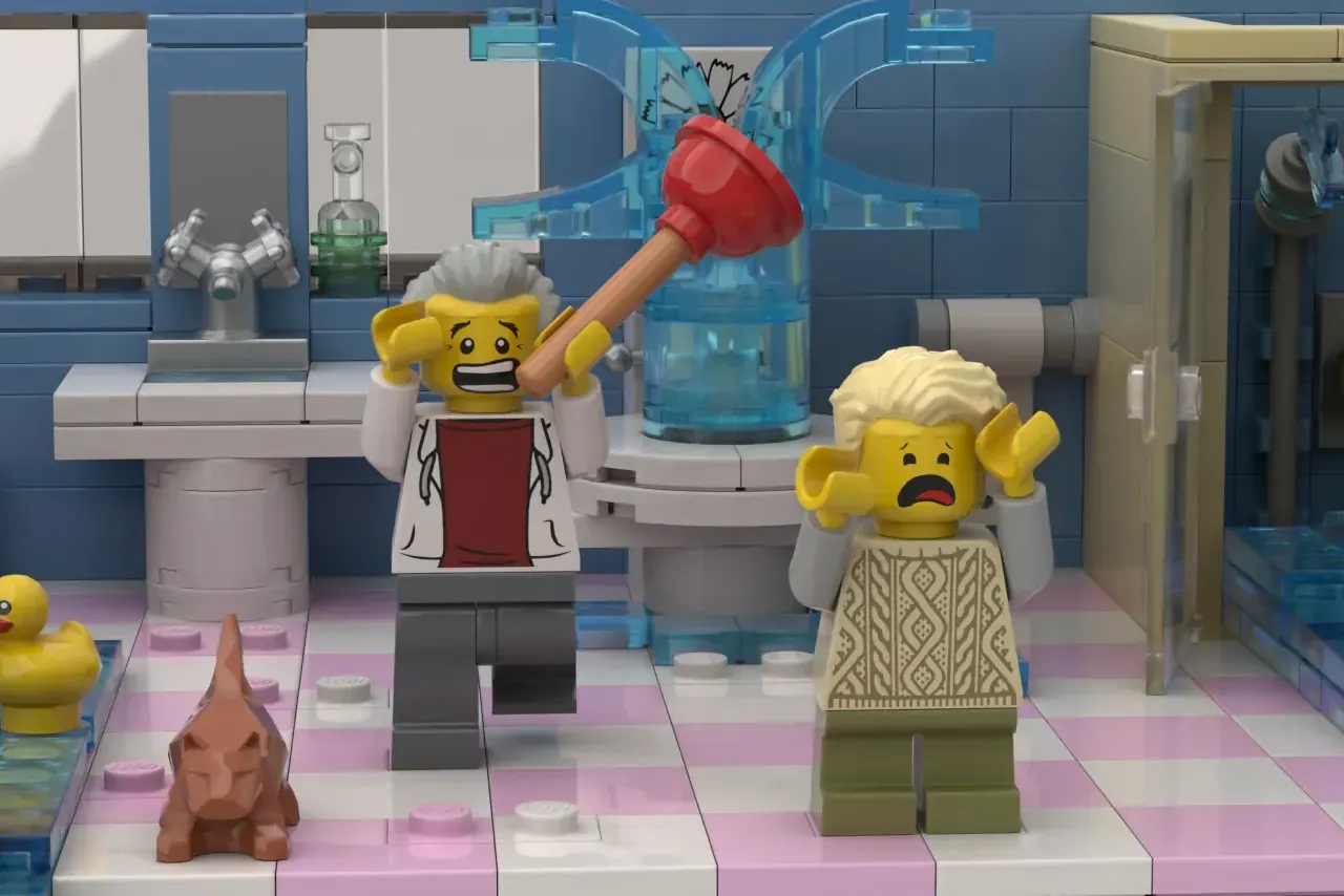 Bathroom Disaster | LEGO® Ideas