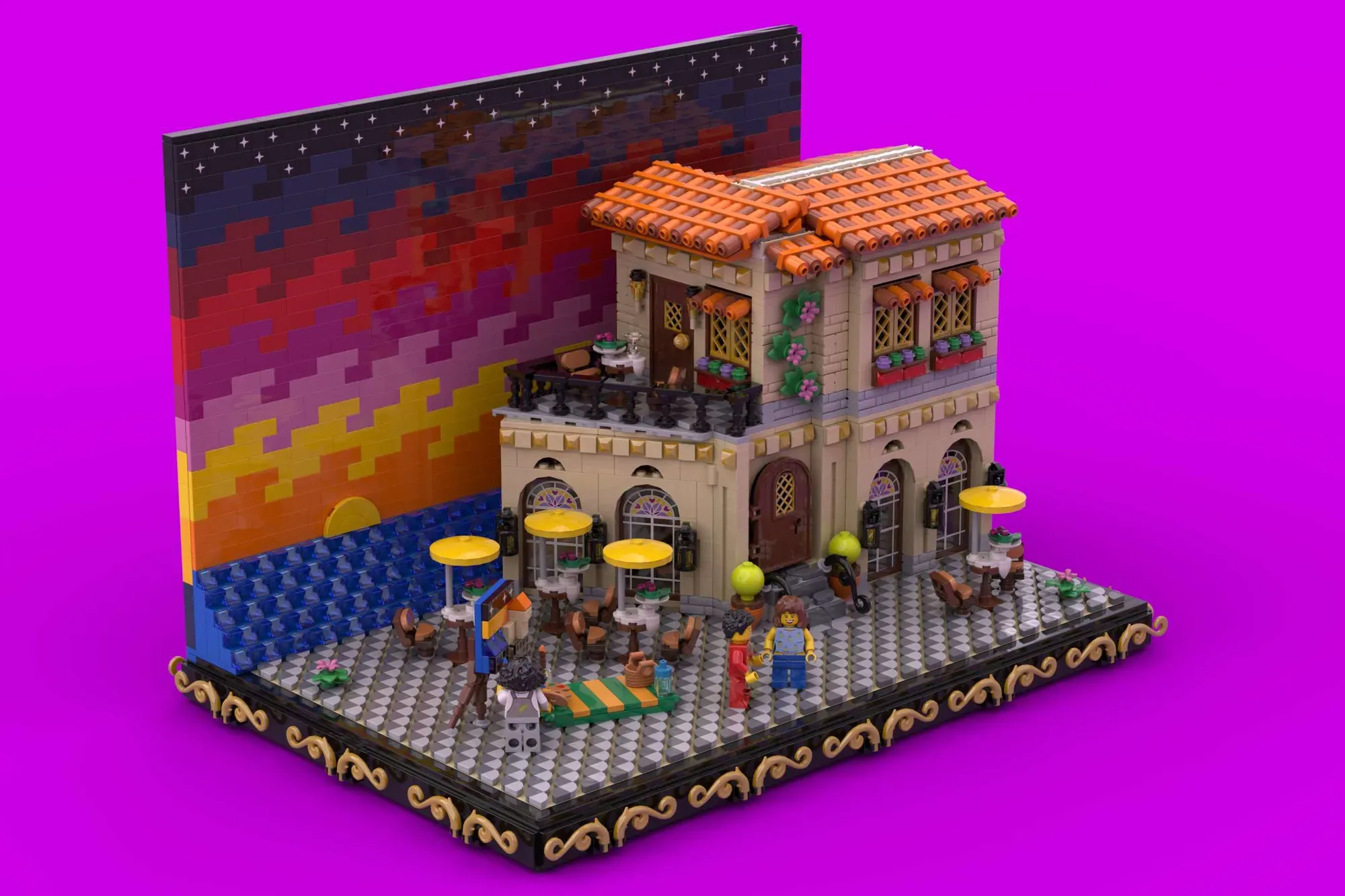 Seaside Sunset Diorama | LEGO® Ideas