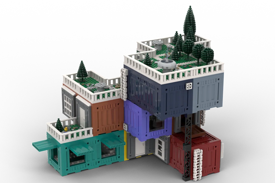Lego Rooftop Design LEGO French Café Review & Modifications