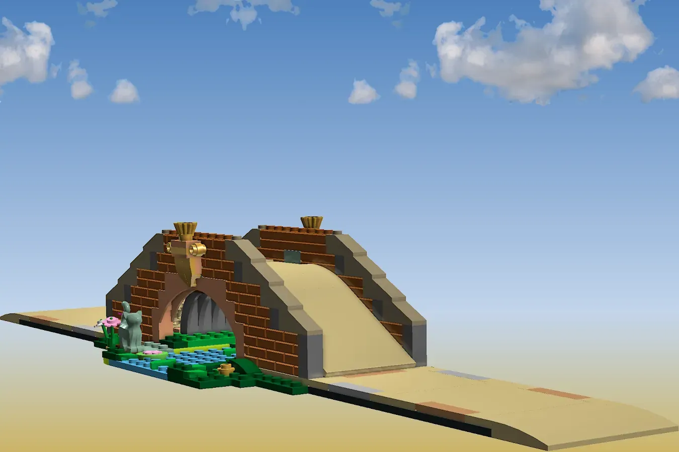 Medieval Bridge With City Road Plates [LDD] | LEGO® Ideas