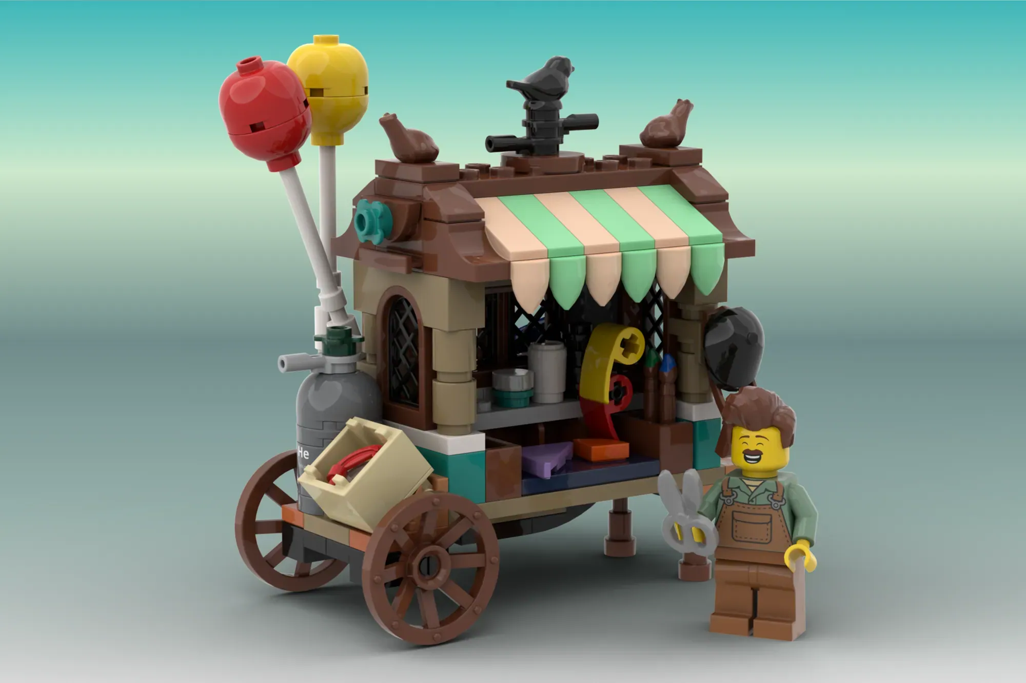 The Kites and Balloons Cart | LEGO® Ideas