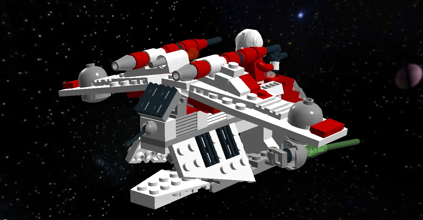Star Wars LA-AT Microfighter - Republic Gunship | LEGO® Ideas