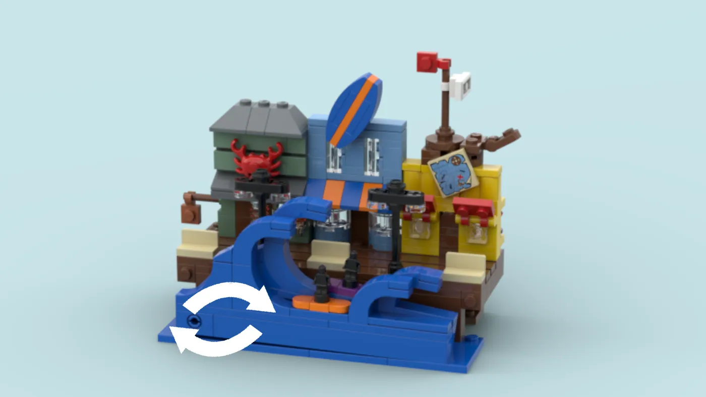 Boardwalk Waves | LEGO® Ideas