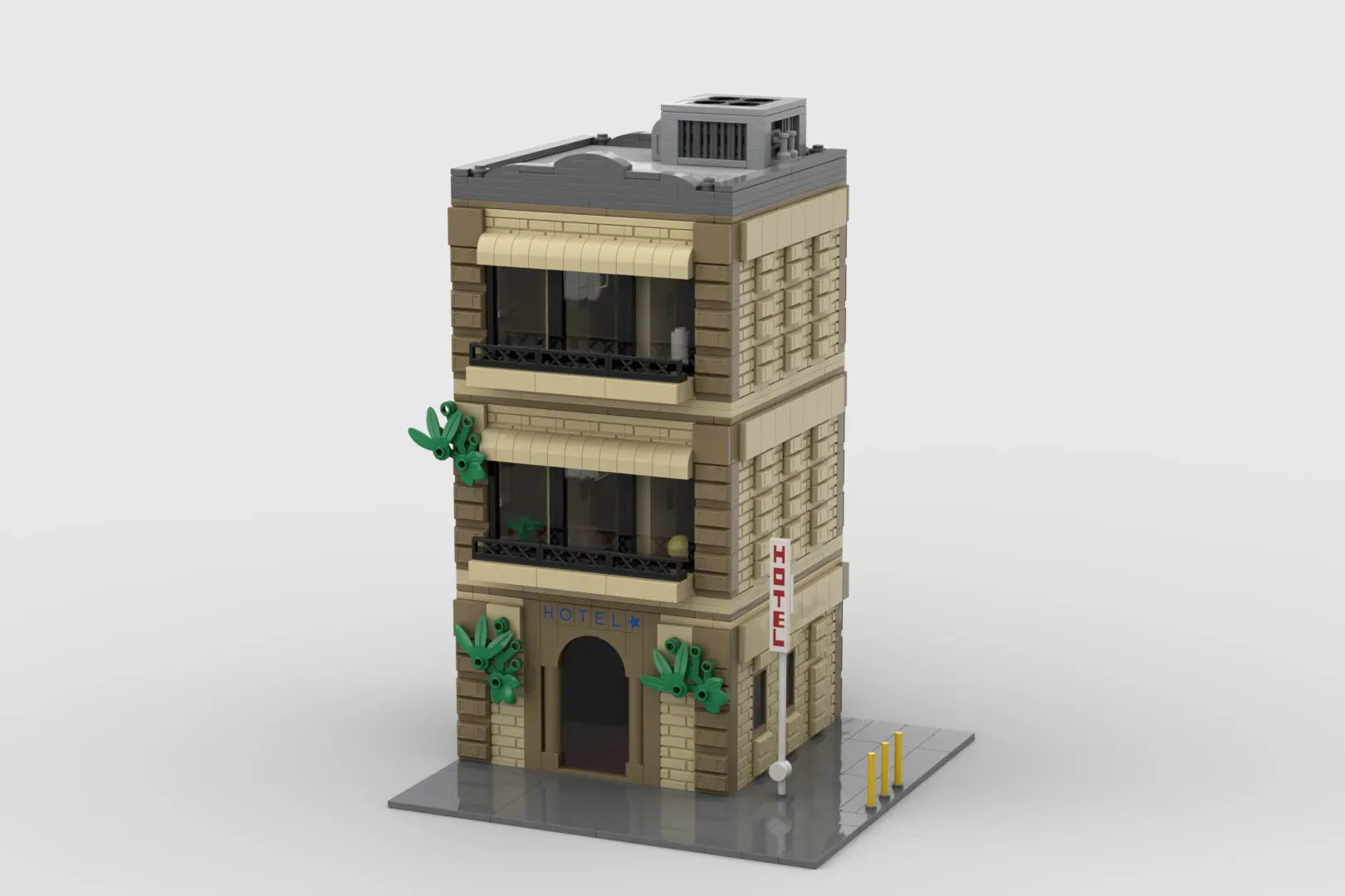 Boutique Brickside Hotel - Modular | LEGO® Ideas