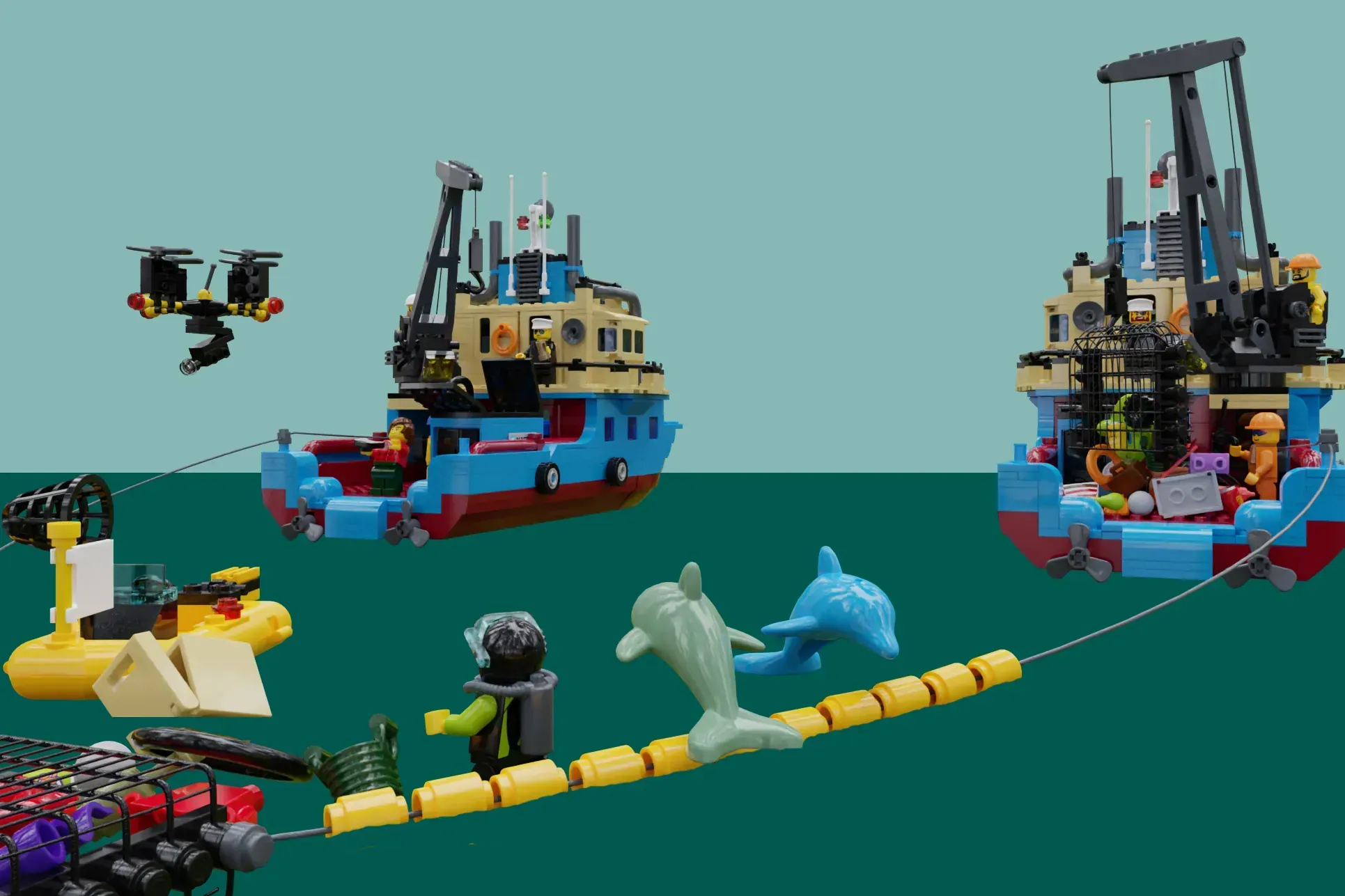 The Ocean Cleanup - System 002 | LEGO® Ideas