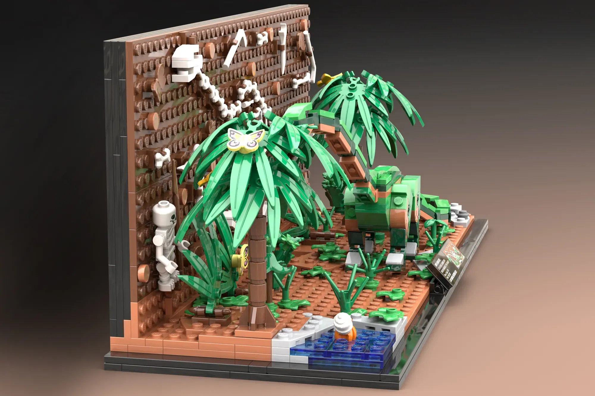 Diplodocus Diorama - ‘Hidden Amongst the Bones’ | LEGO® Ideas
