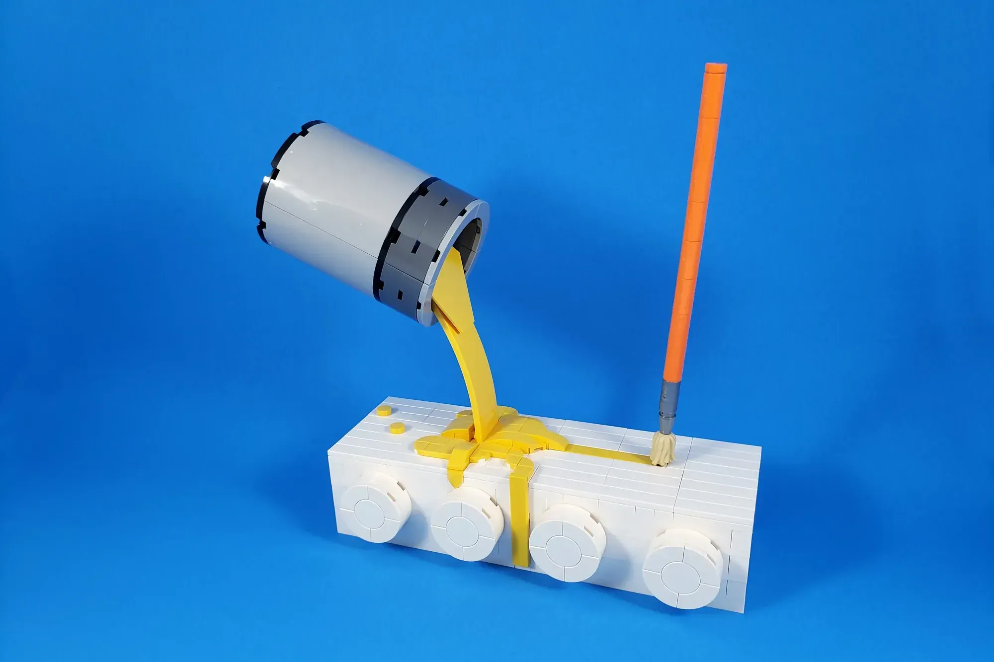 Painting A LEGO Brick (Floating Sculpture) | LEGO® Ideas