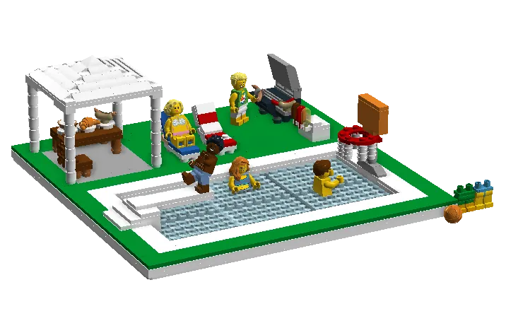 Backyard Pool Party | LEGO® Ideas