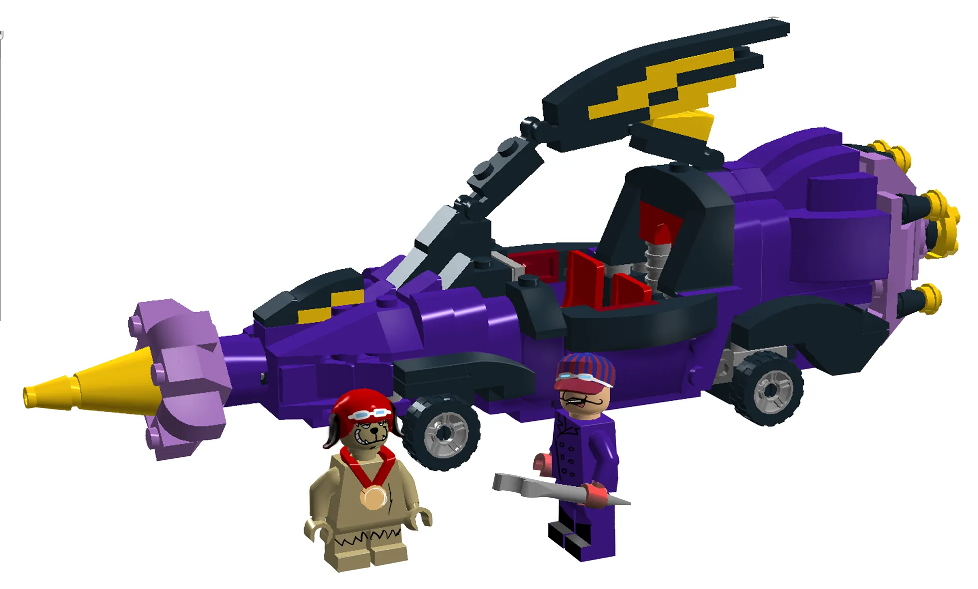 D. Dastardley and Muttley's 00 car from Wacky Races | LEGO® Ideas