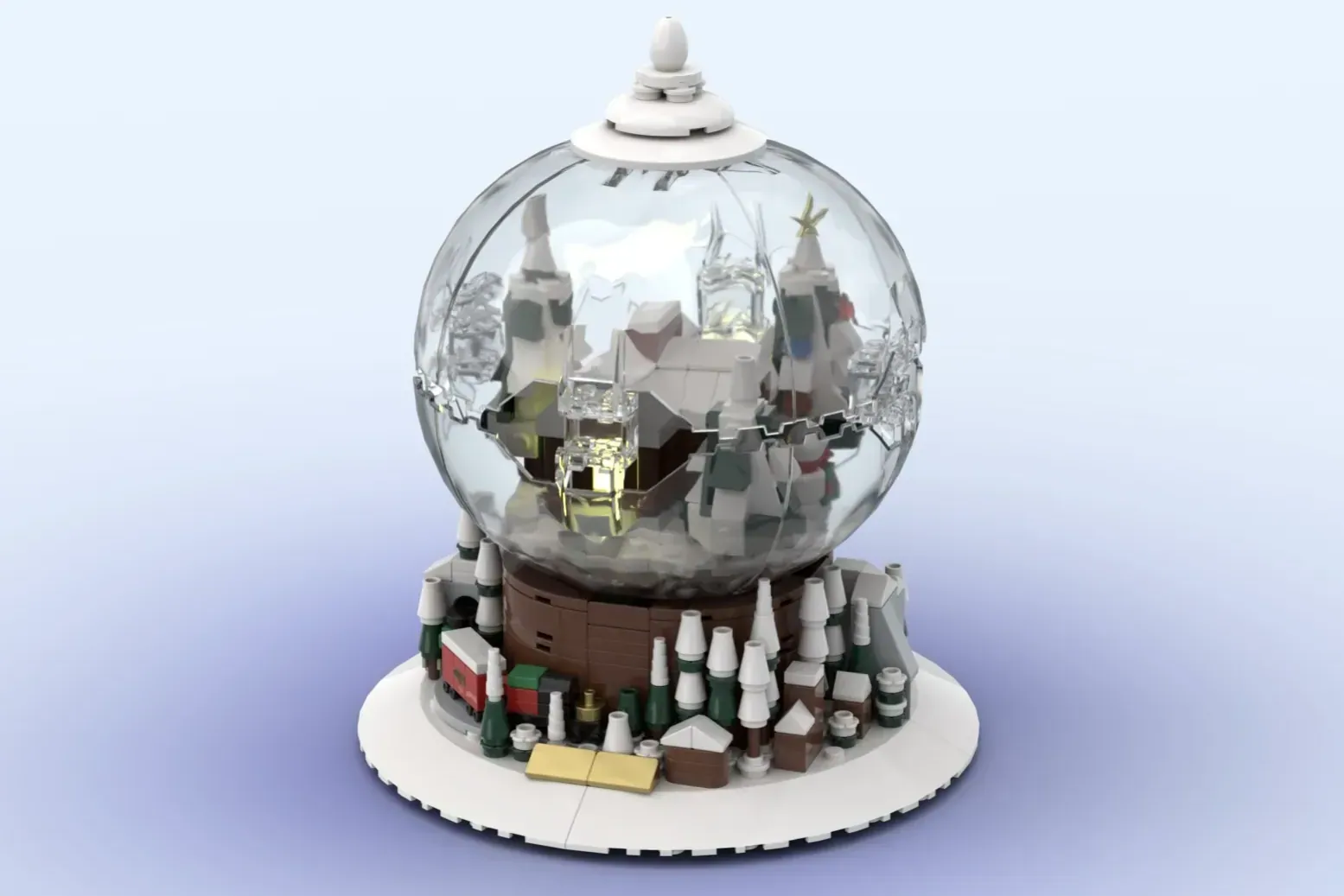 Winter Cabin Snow Globe | LEGO® Ideas
