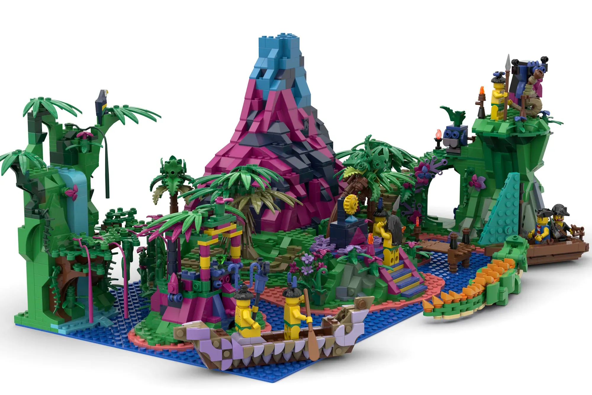 Purple Volcano Lagoon | LEGO® Ideas