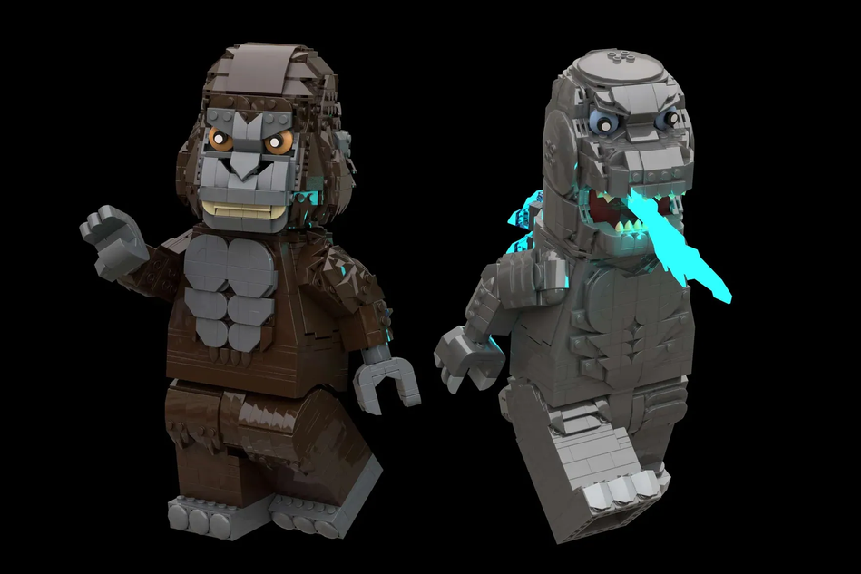 Lego Godzilla Vs King GXL 047 049 King Kong Vs. Godzilla Minifiguren