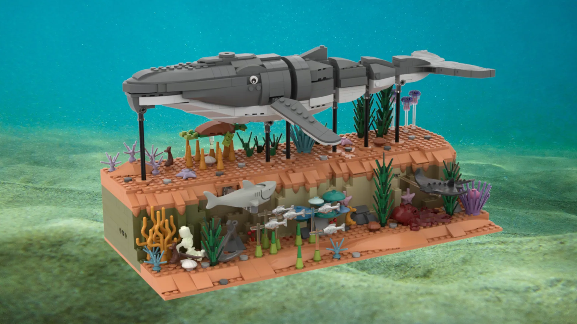 Humpback Whale Kinetic Sculpture | LEGO® Ideas