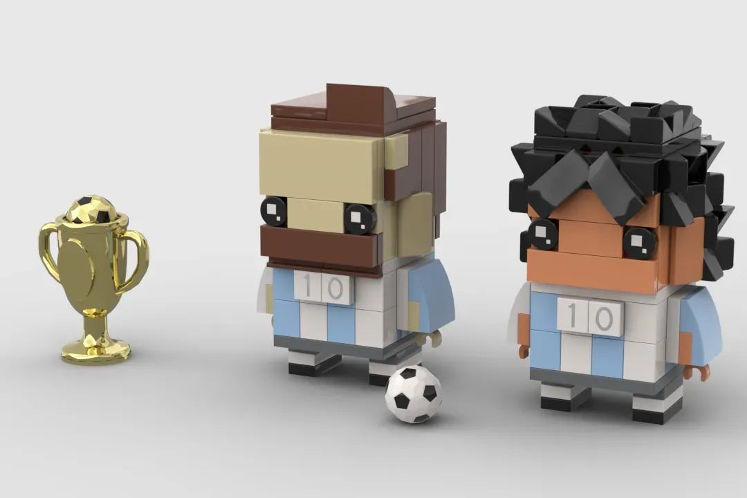 Maradona Y Messi Brickheads | LEGO® Ideas