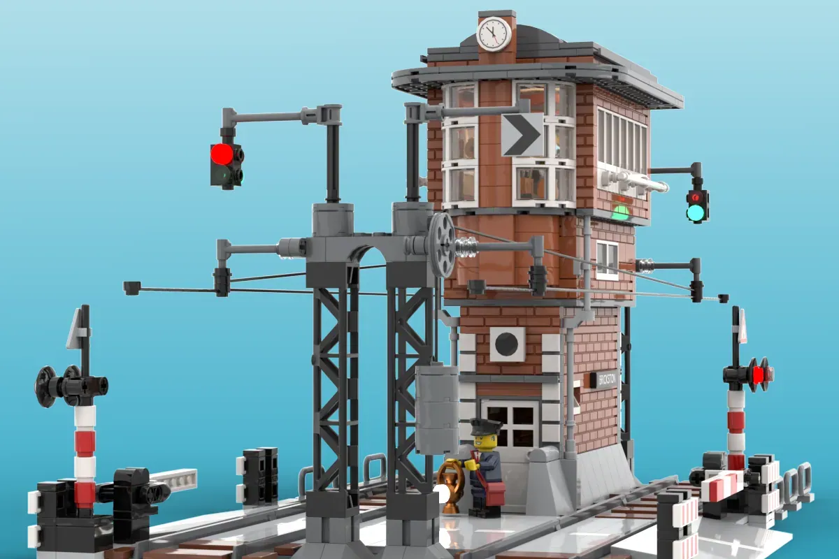 Signal Box / Switch Tower With Crossroad | LEGO® Ideas