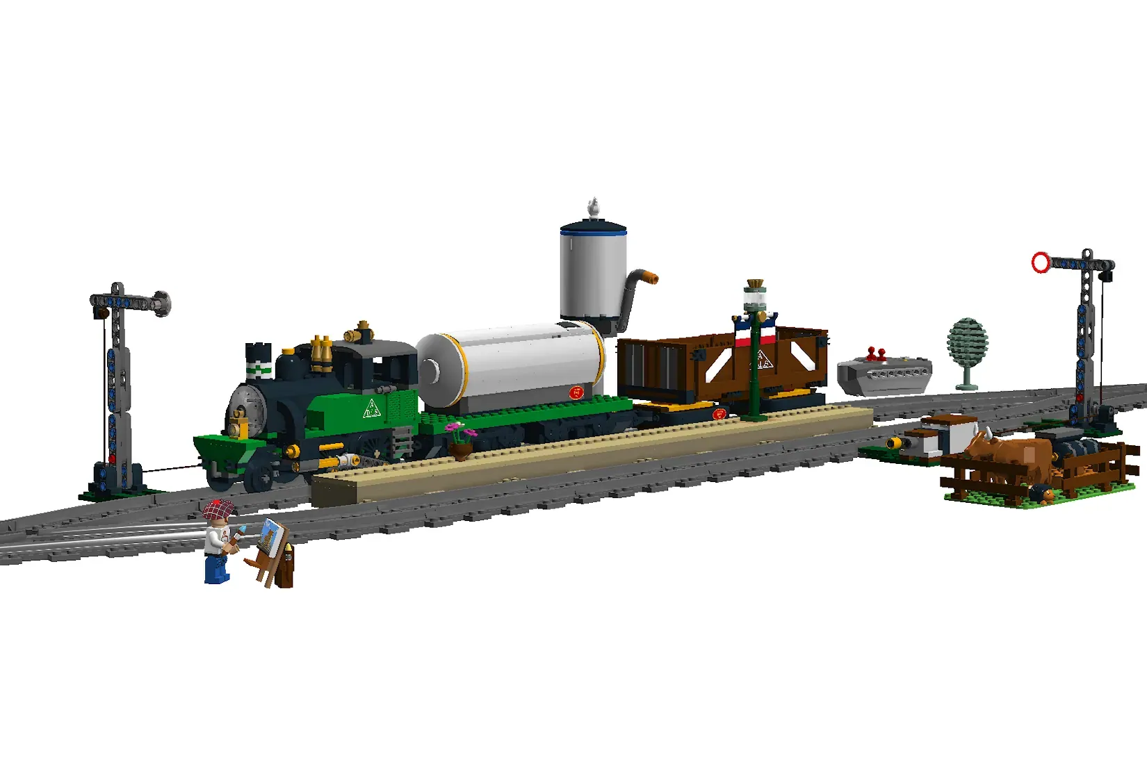Saint Georges Du Vievre Station, France [LDD] | LEGO® Ideas