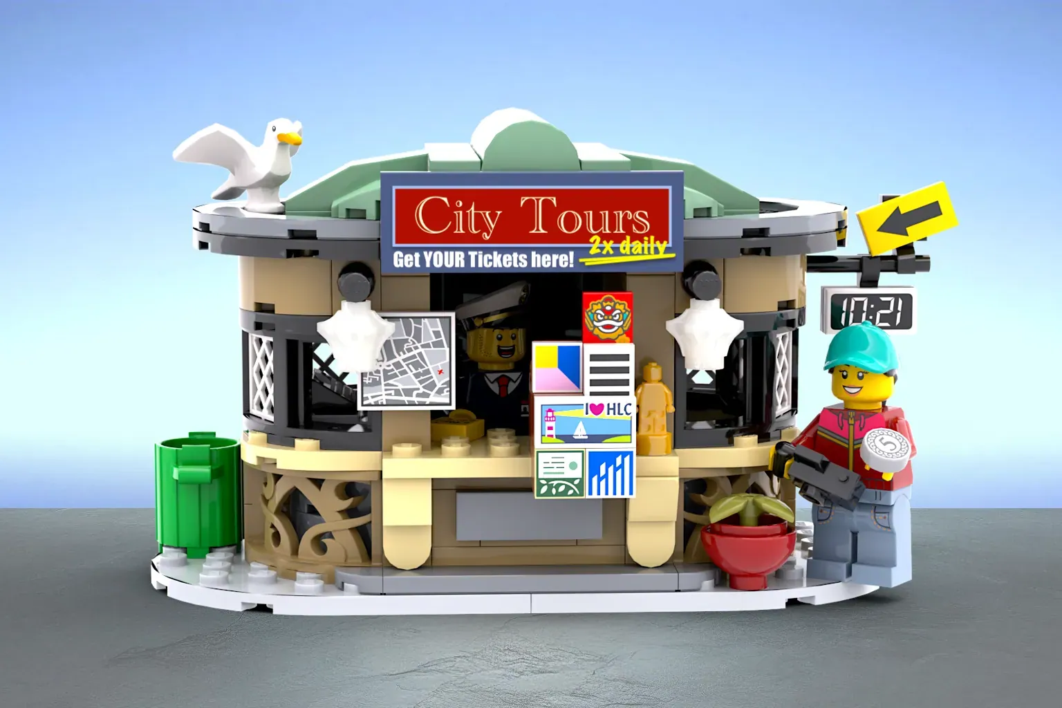 Small Stone Pavilion With the Keys to the City: City Tours | LEGO® Ideas