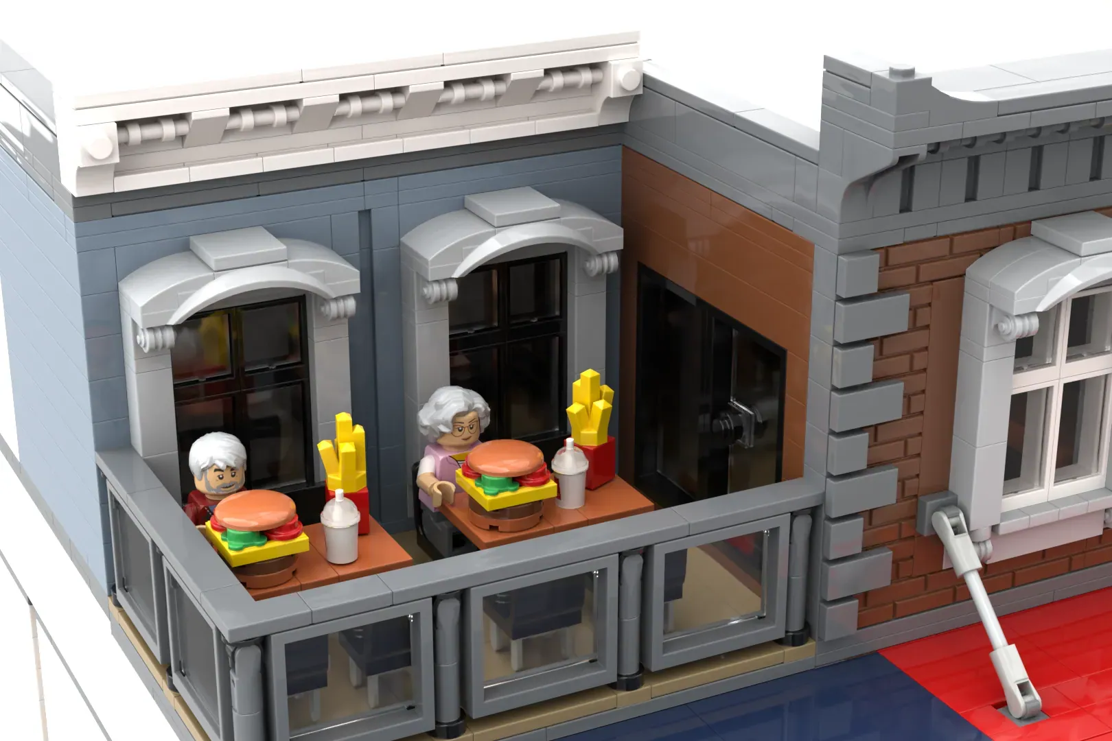 McDonald's & Flash Mini-Mart Corner Modular Building | LEGO® Ideas
