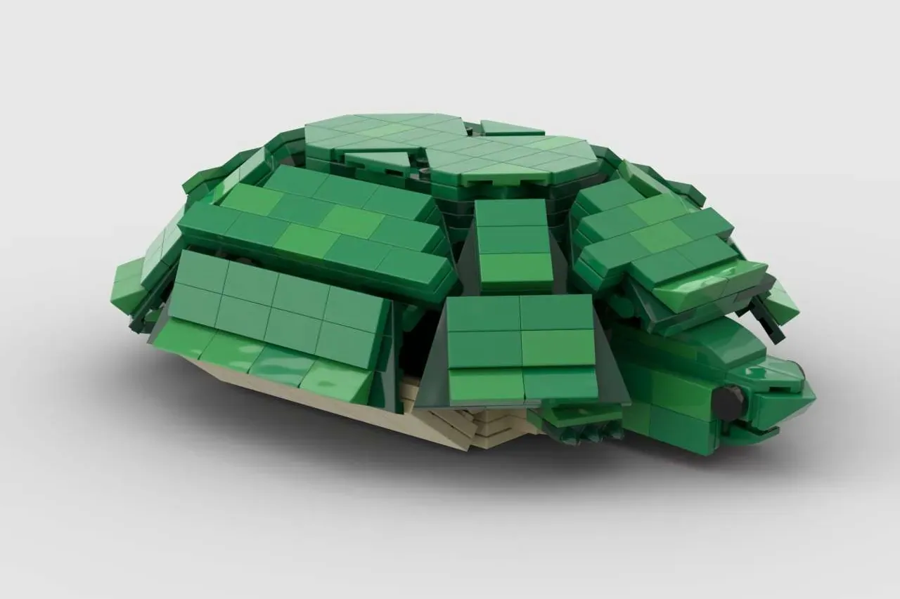 Mother Turtle and Baby Turtle Sunbathing | LEGO® Ideas