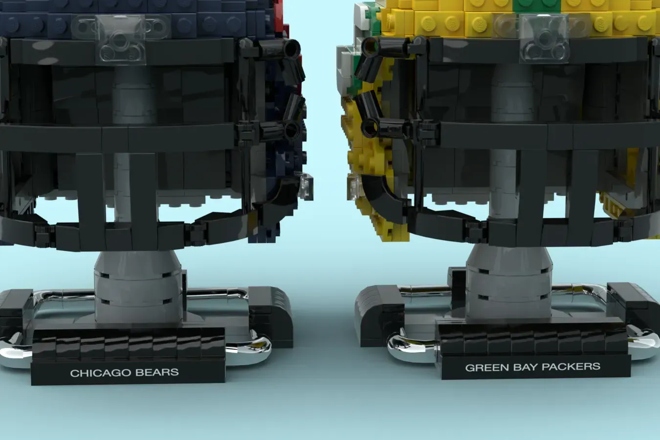 Packers and Bears NFL Helmets | LEGO® Ideas
