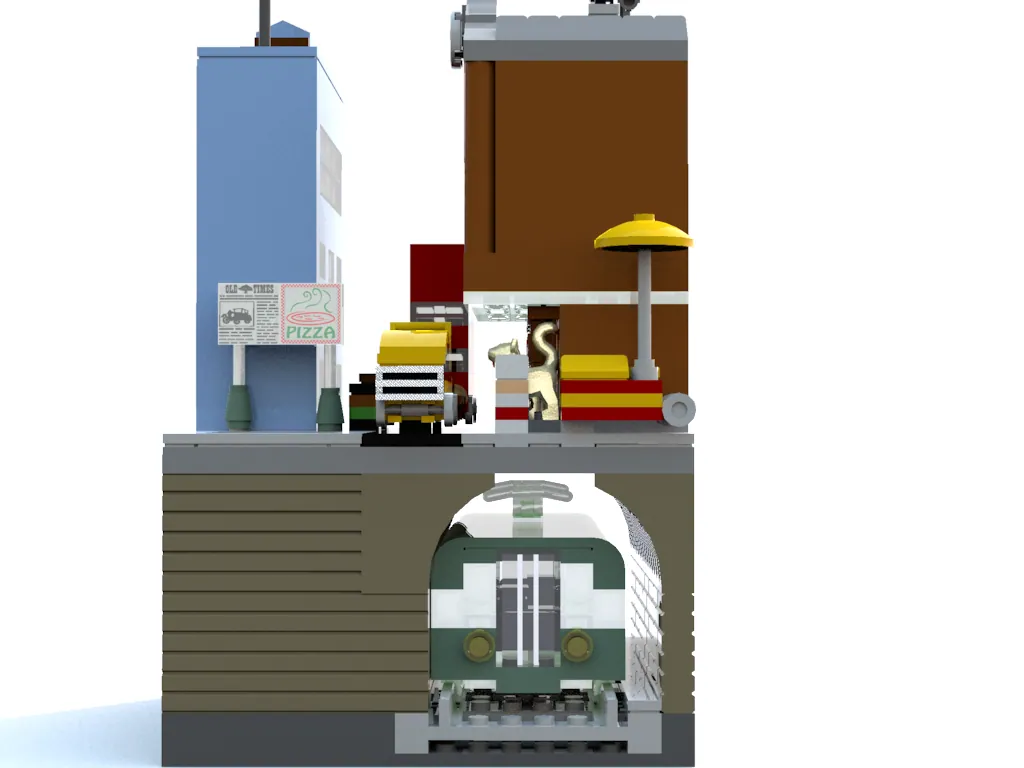 Tiny City - Museum & Metro Station | LEGO® Ideas