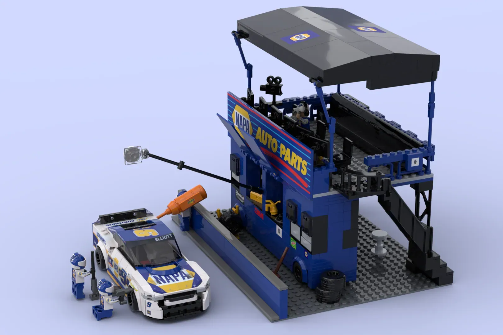 NASCAR: Chase Elliott's Stock Car and Pit Box | LEGO® Ideas