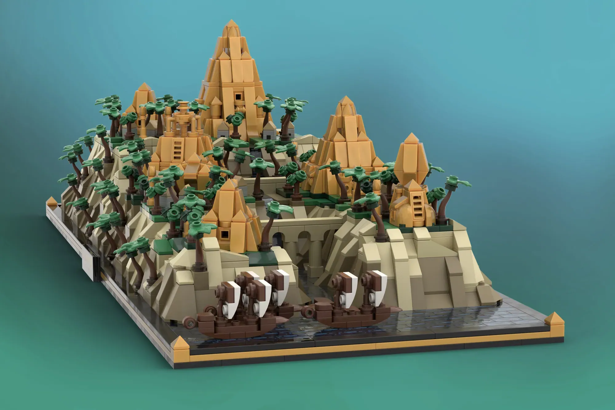 EL DORADO- The Legendary City of Gold- A Microscale Diorama | LEGO® Ideas
