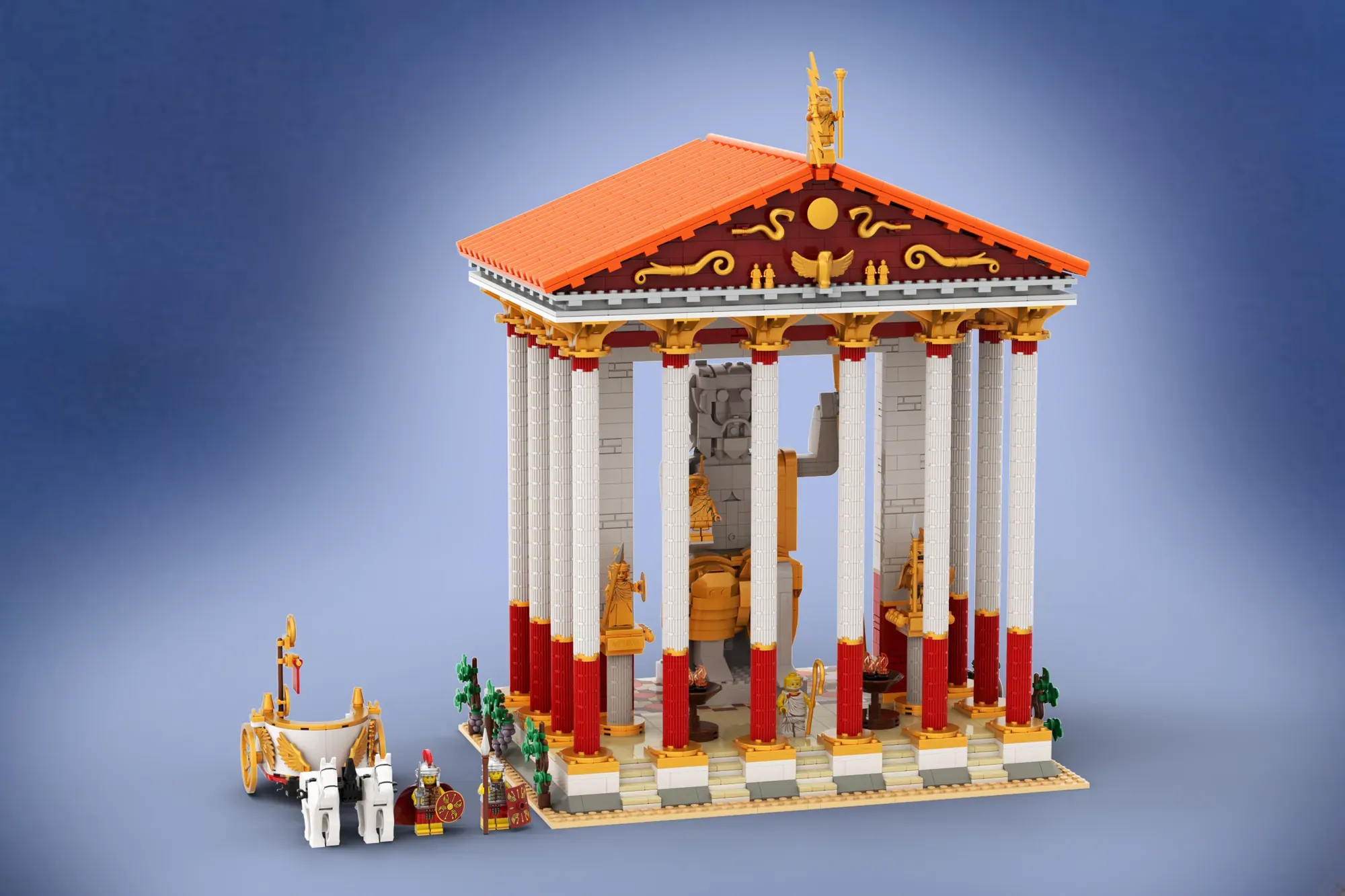 Roman Temple of Jupiter & Chariot | LEGO® Ideas