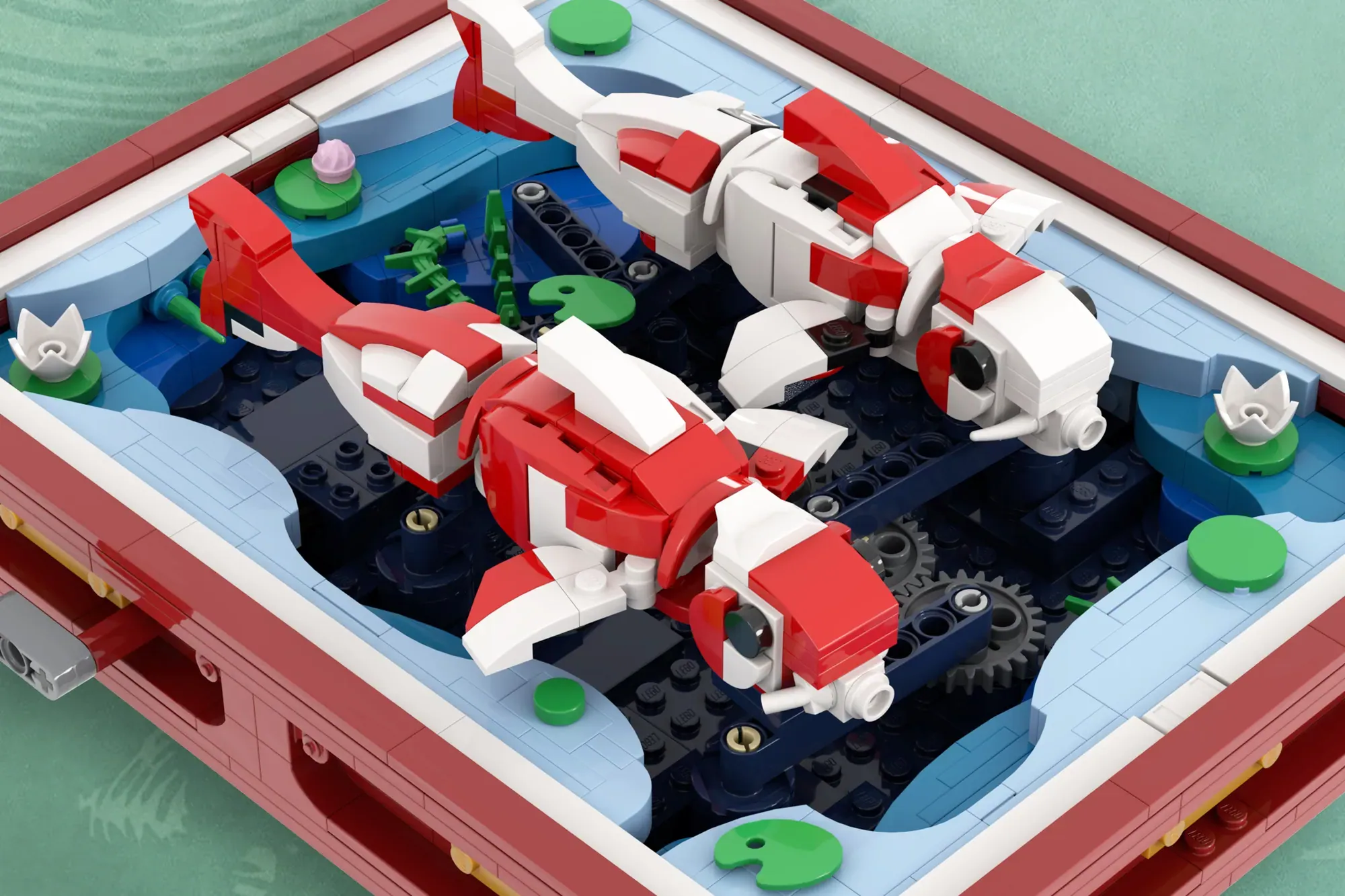 Koi Splashing in Water | LEGO® Ideas