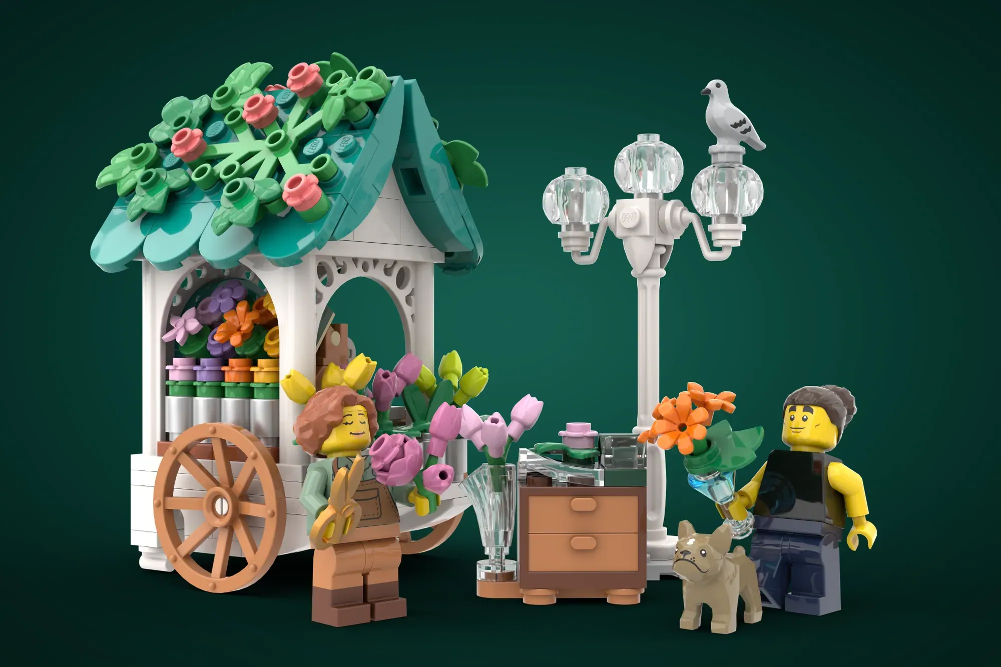 Beautiful Flower Cart | LEGO® Ideas