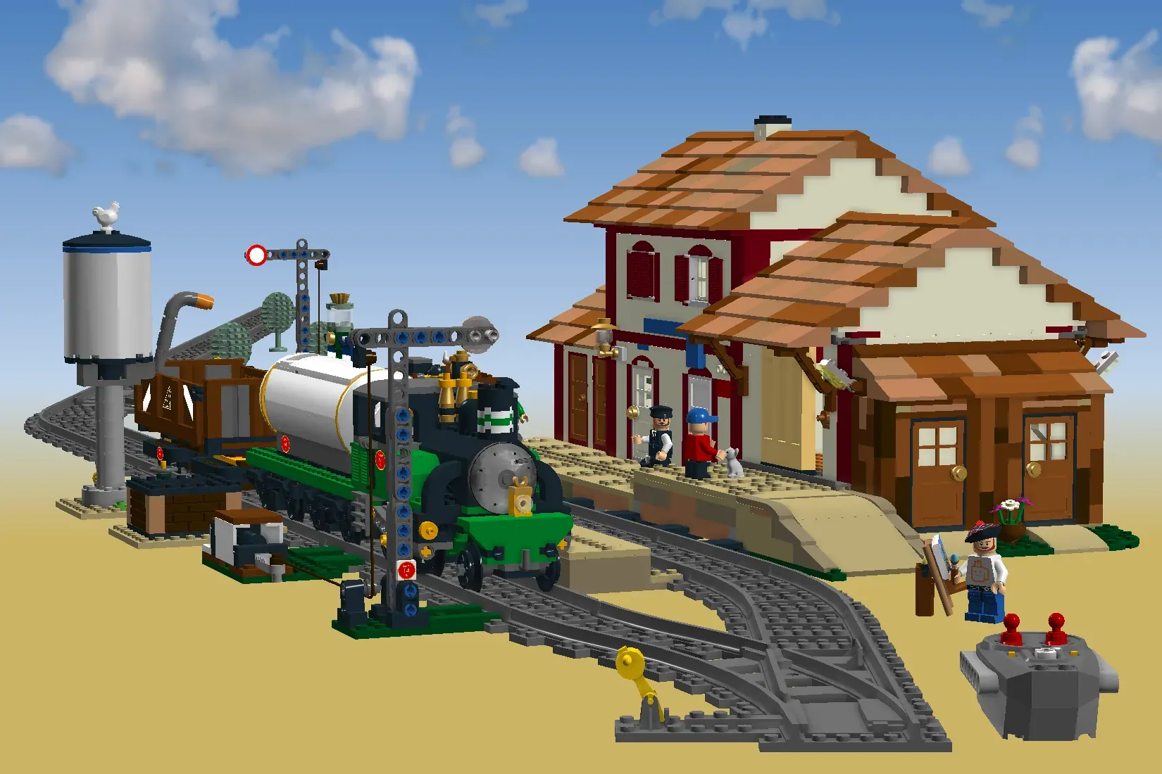 Saint Georges Du Vievre Station, France [LDD] | LEGO® Ideas