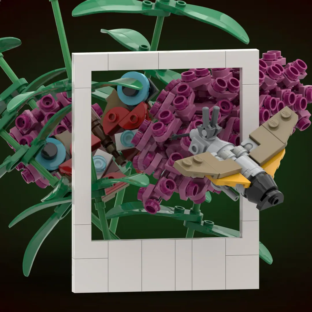A Close-Up of a Hummingbird Hawk-Moth | LEGO® Ideas