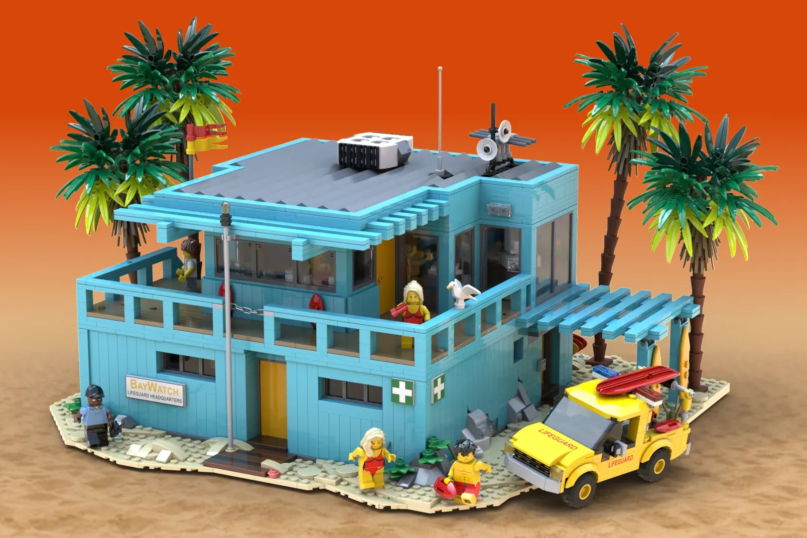 Baywatch Lifeguard Headquarters | LEGO® Ideas