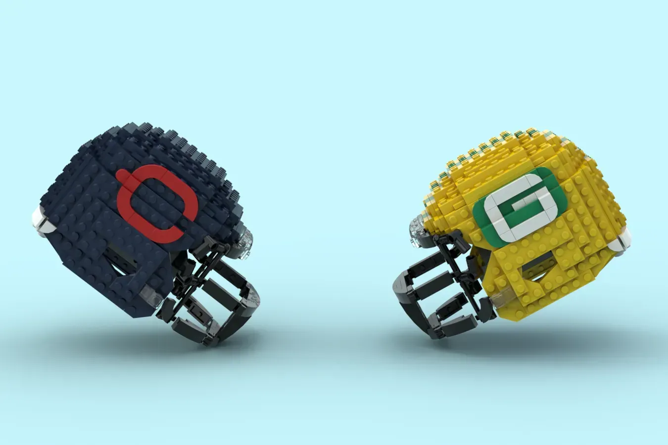 Packers and Bears NFL Helmets | LEGO® Ideas
