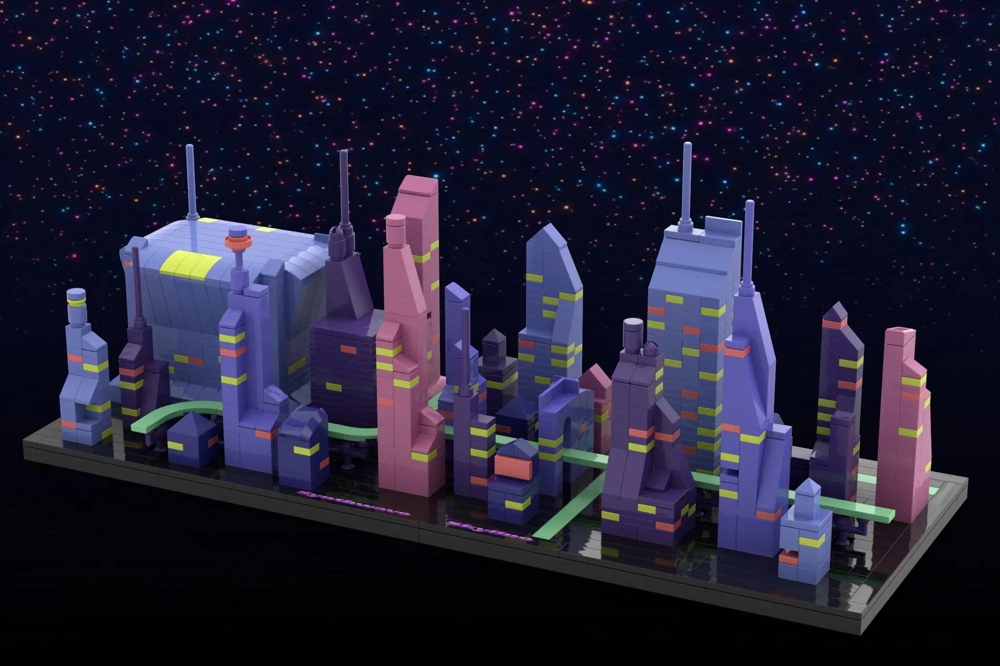 Synthwave Skyline | LEGO® Ideas
