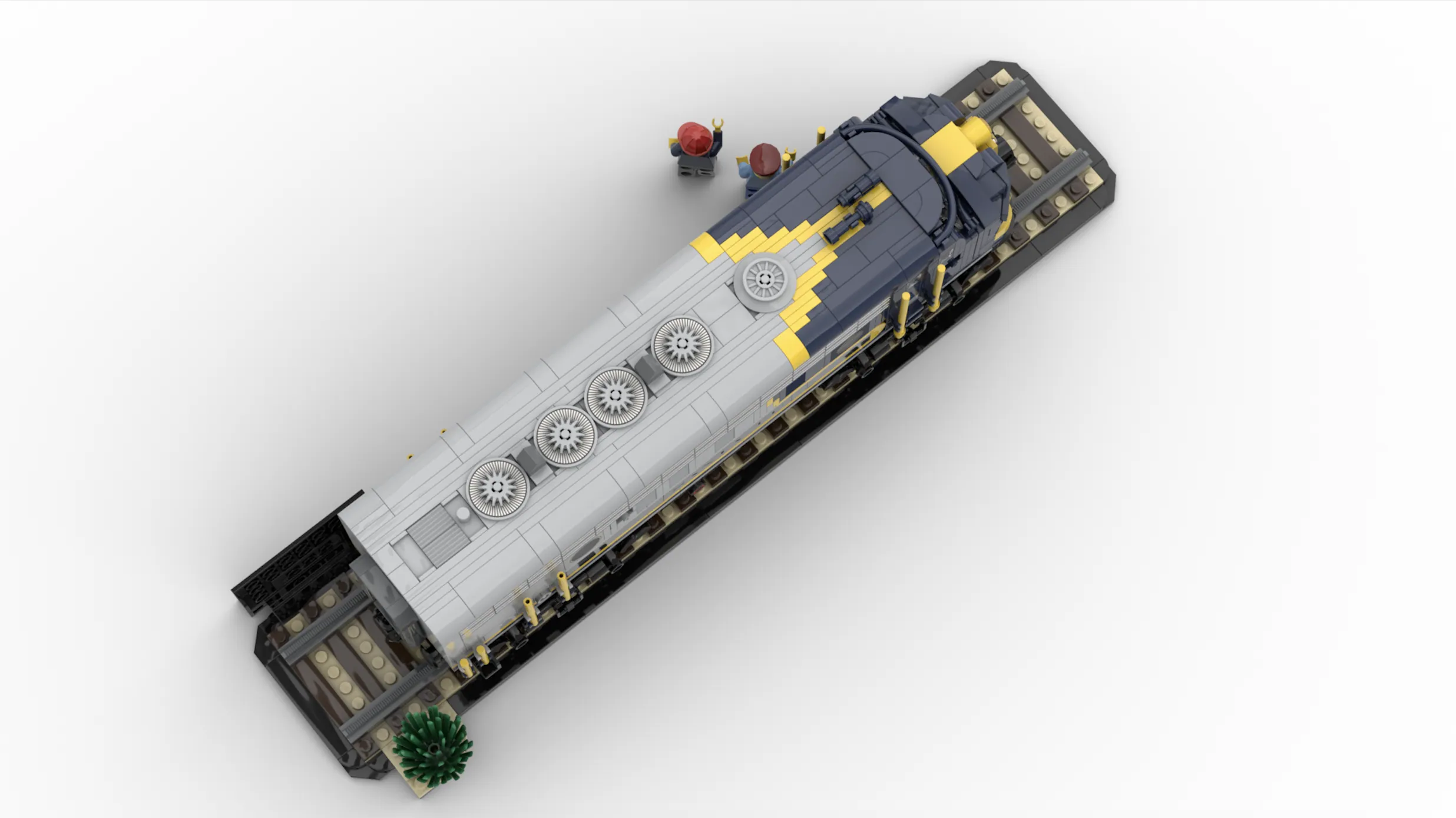 ATSF Bluebonnet – EMD F7A | LEGO® Ideas