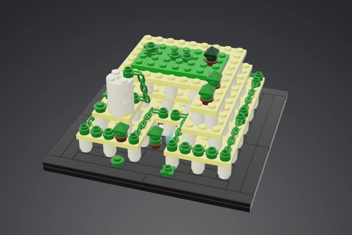 Hanging Gardens of Babylon LEGO Architecture | LEGO® Ideas